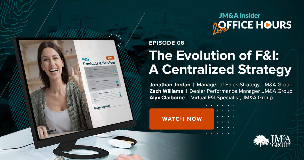The Evolution of F&I: A Centralized Strategy