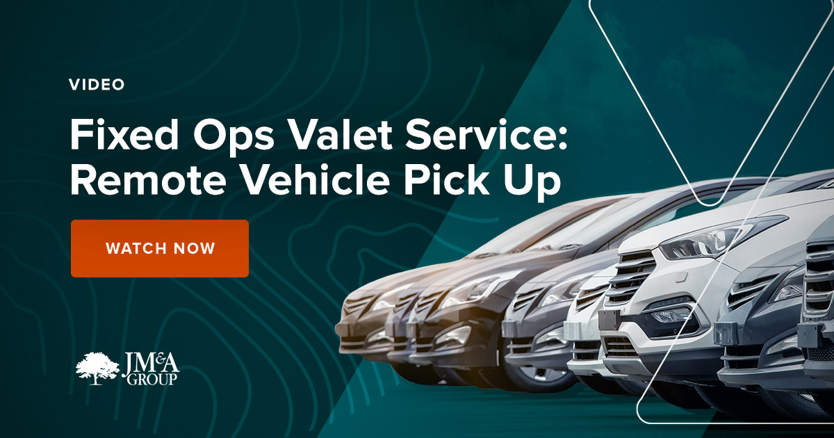Fixed Ops Valet Service: Remote Vehicle Pick Up