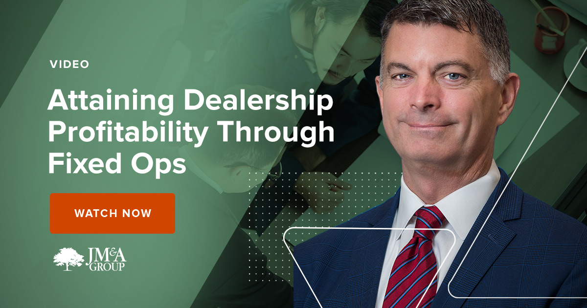 Attaining Dealership Profitability Through Fixed Ops
